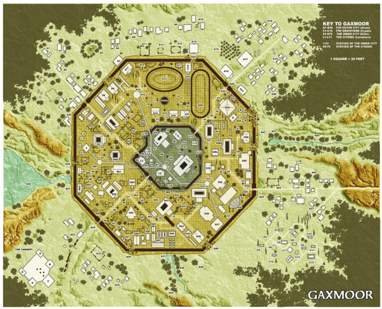 Gaxmoor City Map | PDF