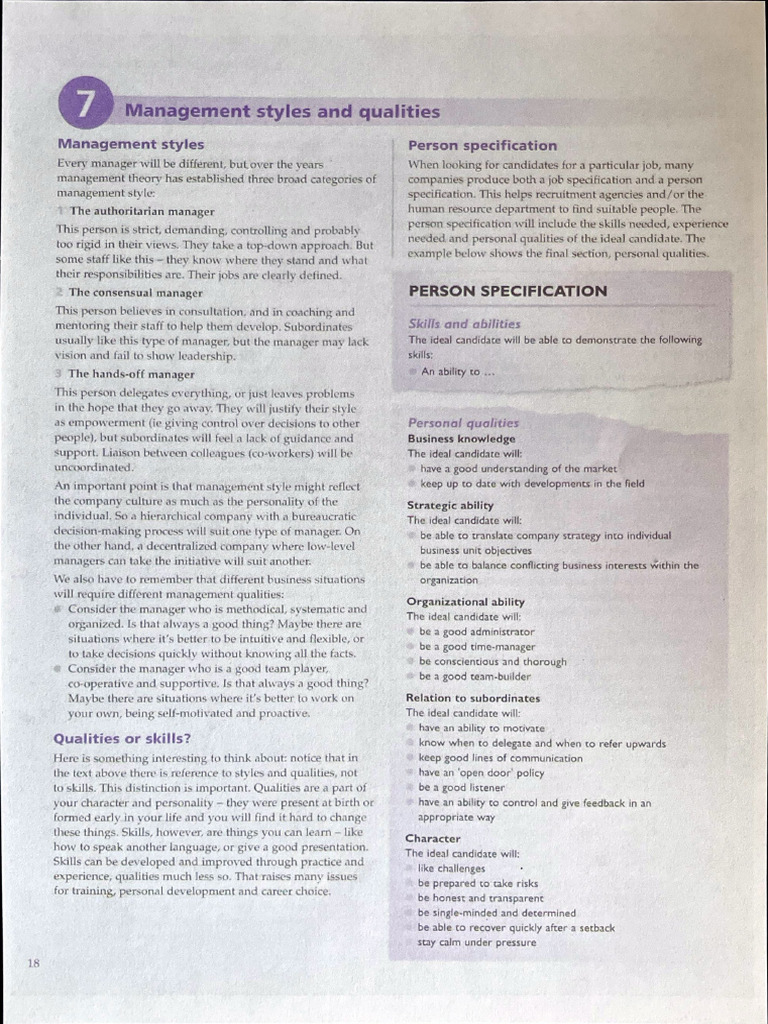 Management styles | PDF