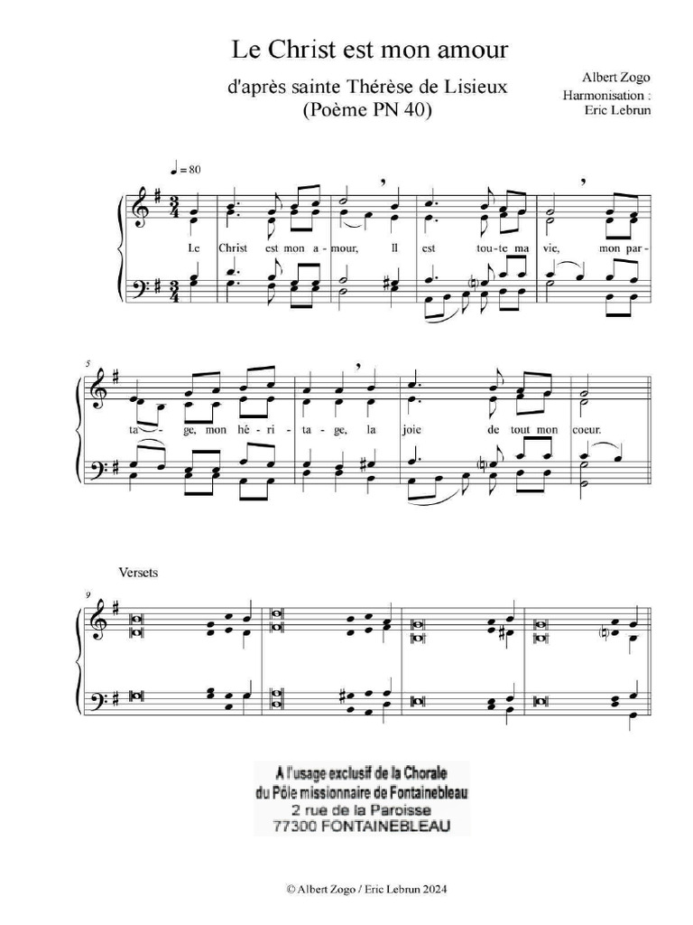 Le Christ Est Mon Amour | PDF