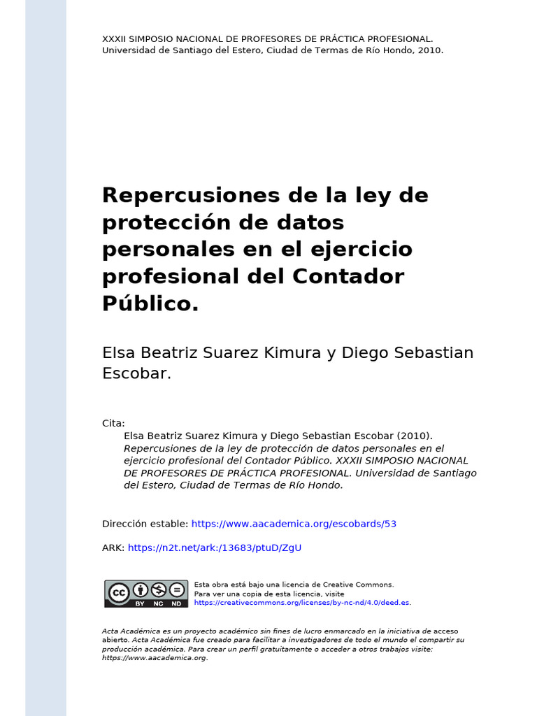 Elsa Beatriz Suarez Kimura y Diego S (2010) - Repercusiones de La Ley ...