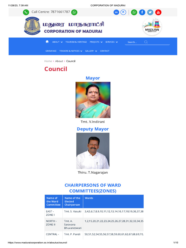 CORPORATION OF MADURAI from 2022-2027 | PDF