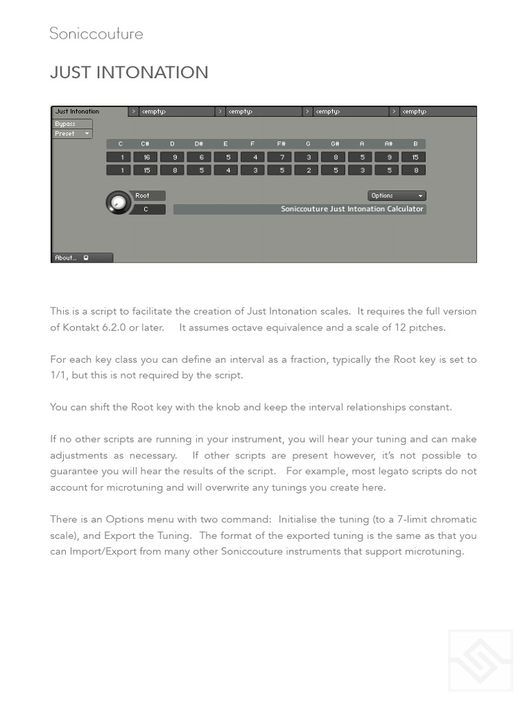 Just Intonation | PDF