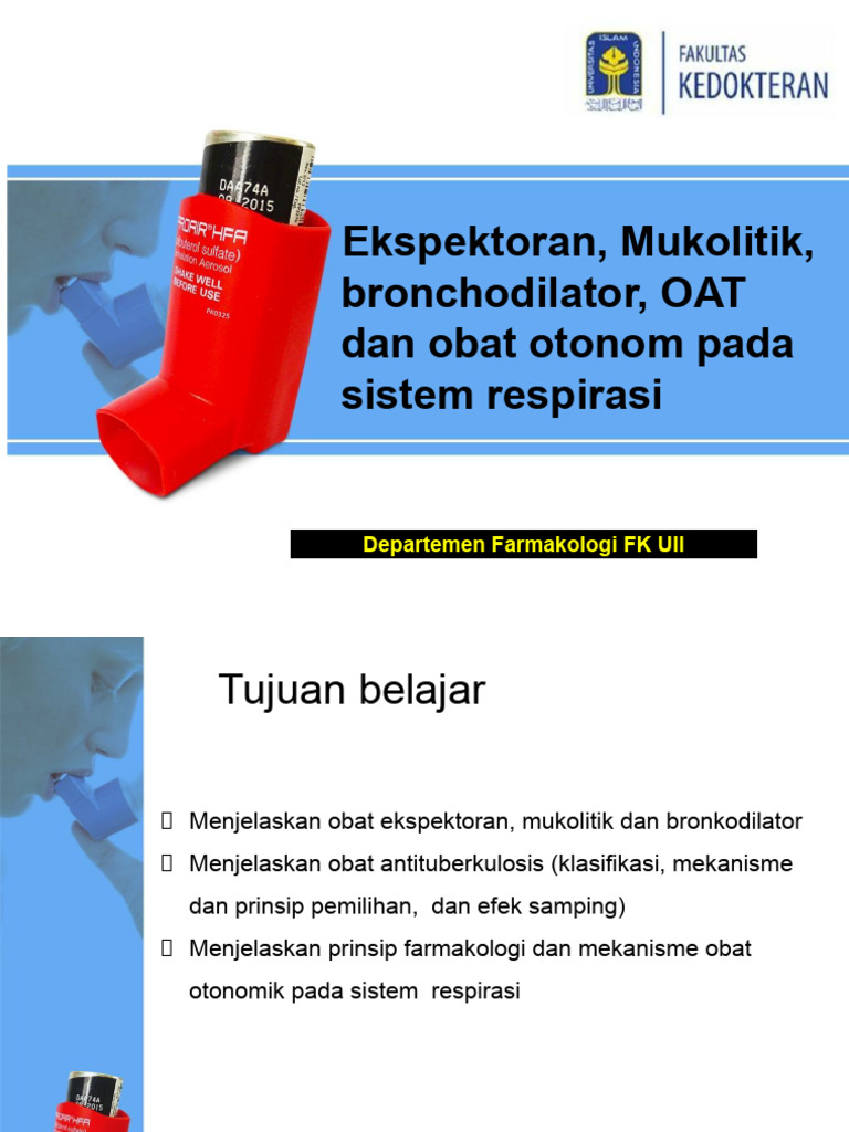 Blok 3.2 Obat Sistem Respirasi | PDF
