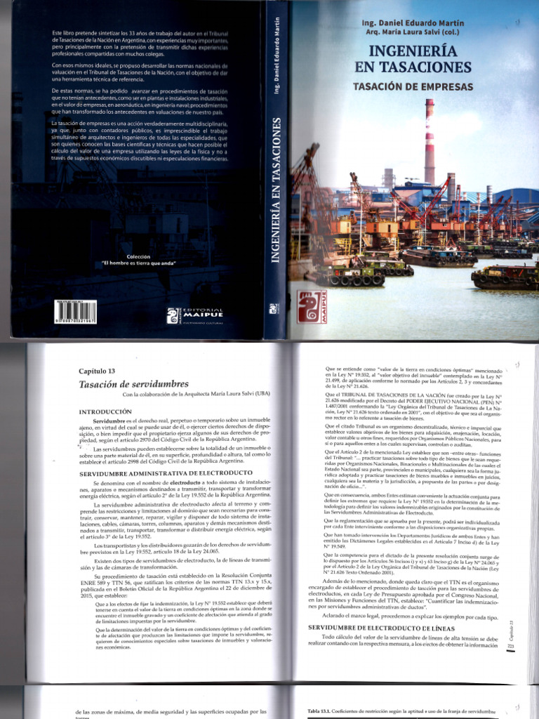 Tasaciones TTN - Capitulo Servidumbre | PDF