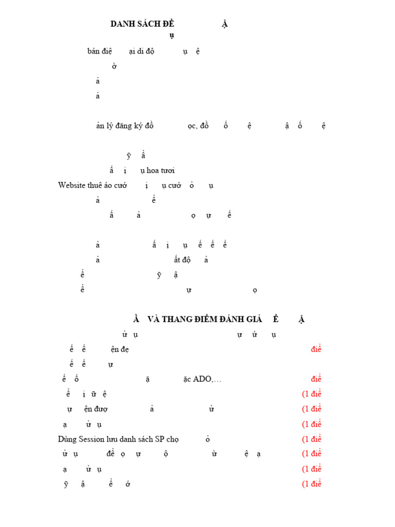DanhSachDeTai LapTrinhWeb | PDF