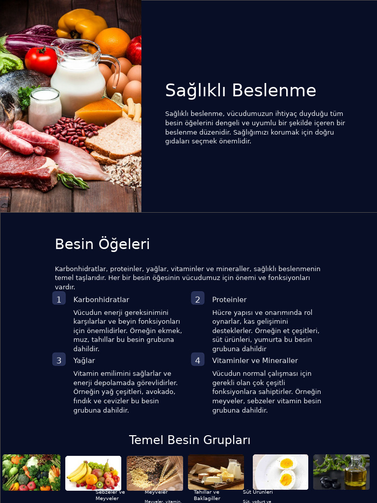 Saglikli Beslenme | PDF