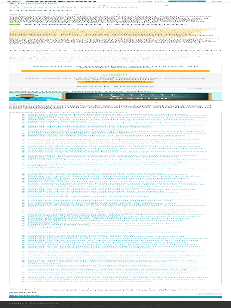 How Are Parentheses Used in Chemical Formulas Homework.study.com | PDF
