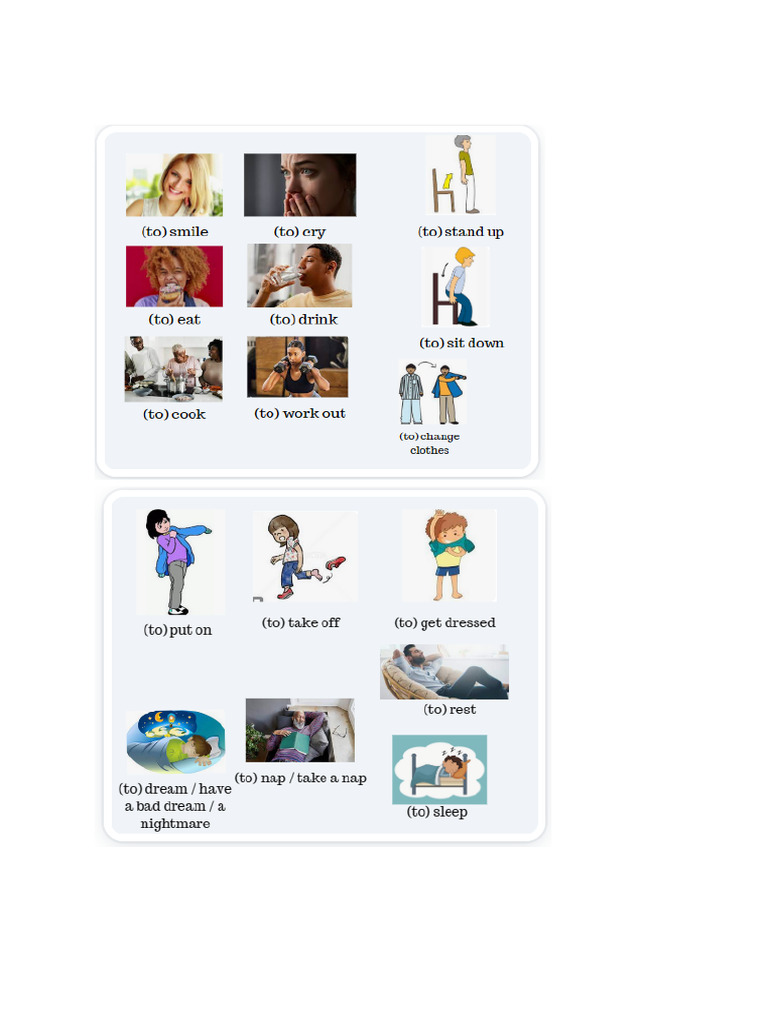 Everyday Verbs | PDF