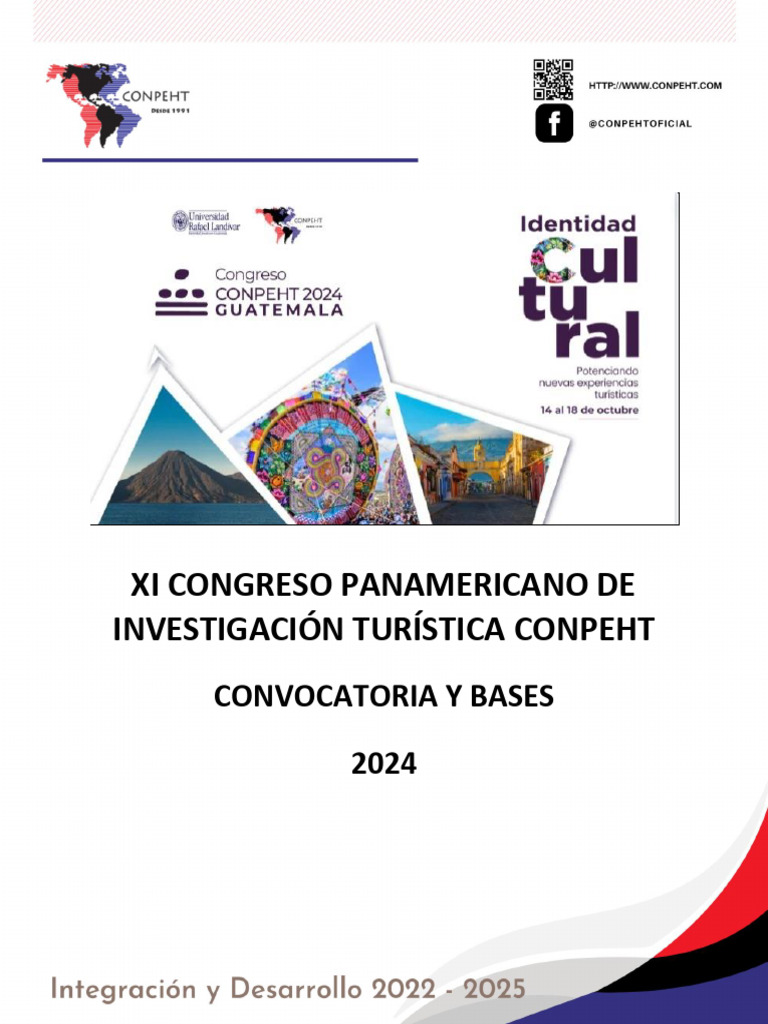 XI Congreso Panamericano de Investigación Turística CONPEHT 2024 | PDF