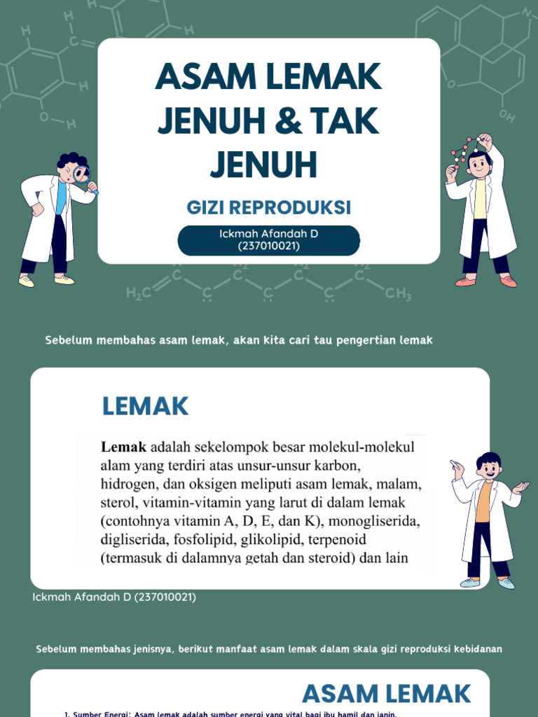 Pengertian Lemak Jenuh dan Tak Jenuh | PDF