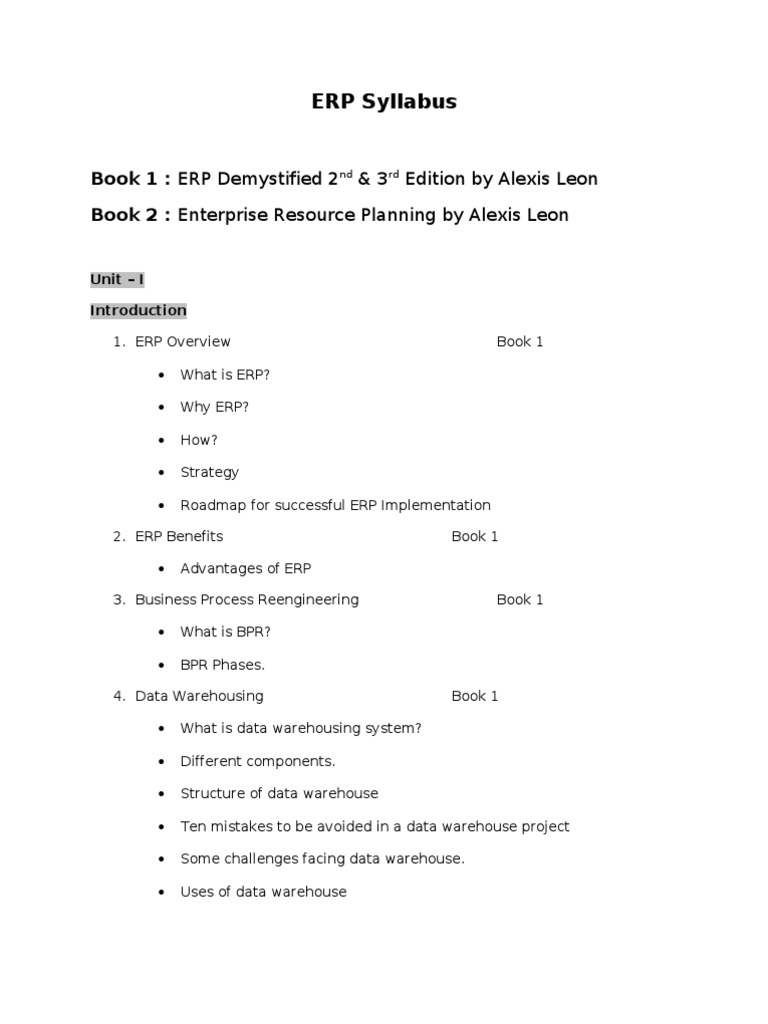 ERP Essentials for Students | PDF | Career & Growth | Business