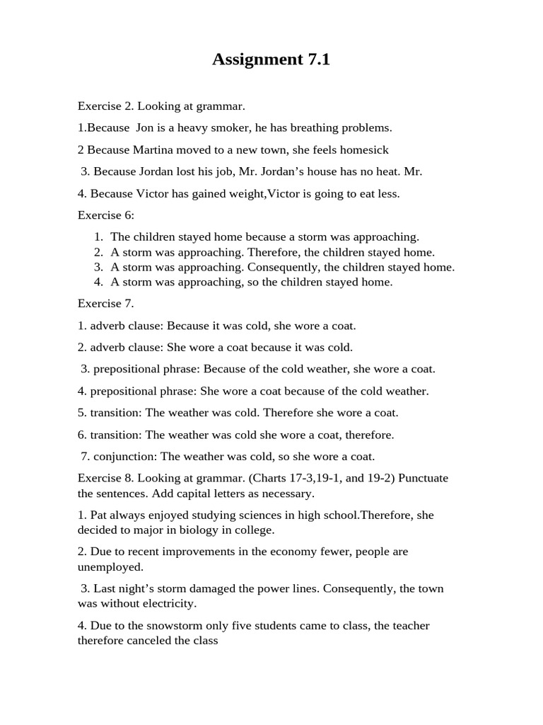 Assignment 7.1 | PDF