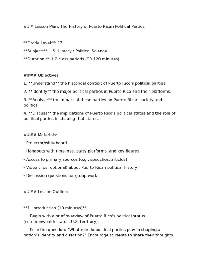 History of The Political Parties | PDF