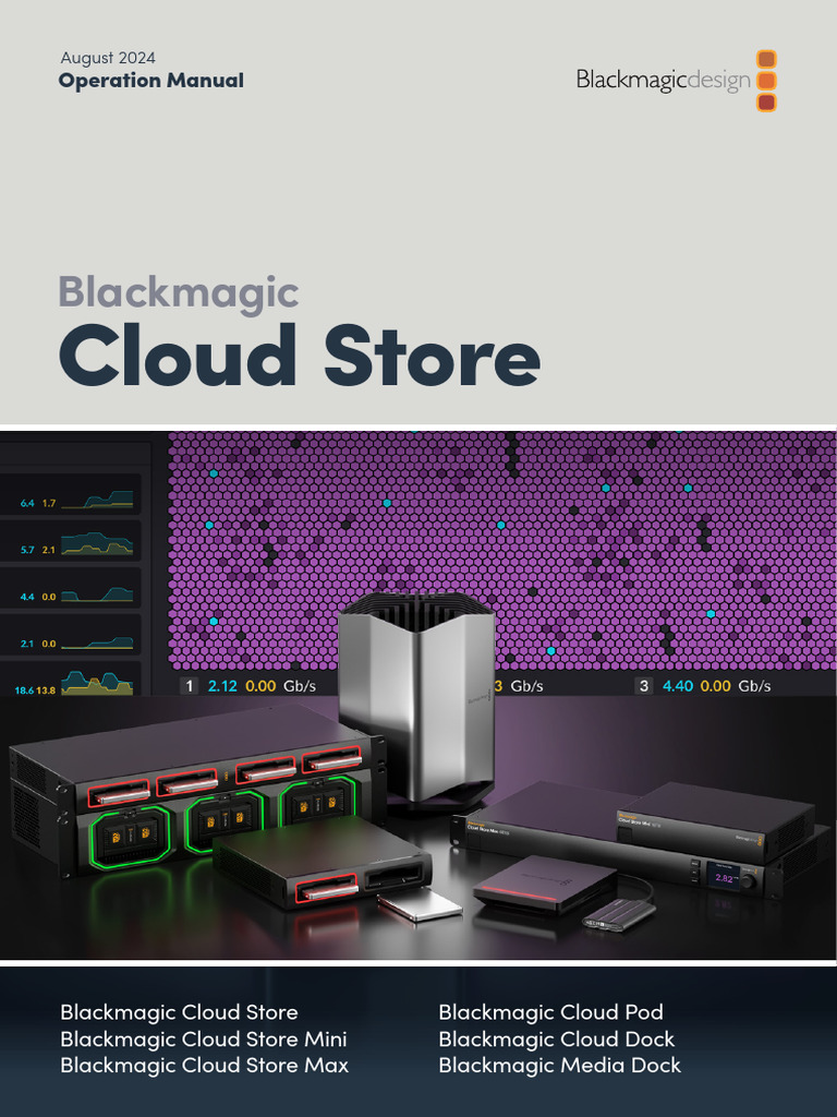 Blackmagic Cloud Store Manual | PDF