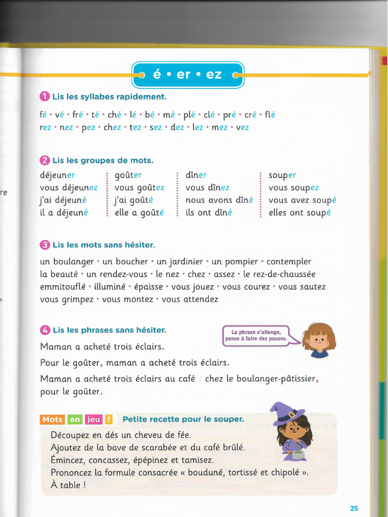 Les Sons É Er Ez | PDF