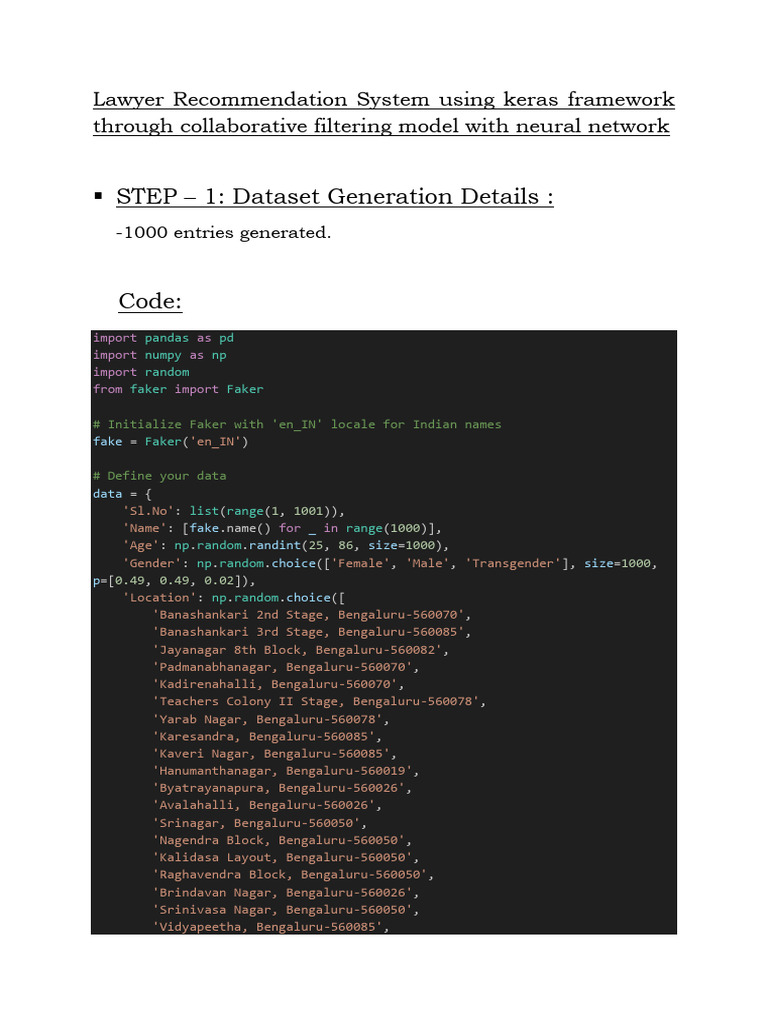LegaEase - Recommendation - System - Collaborative Filtering Model With Neural Network | PDF ...
