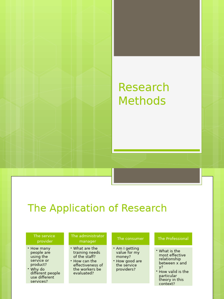 Research Methods Course Presentation | PDF