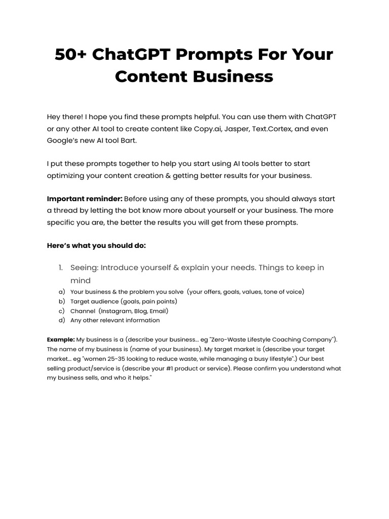 Prompts | PDF