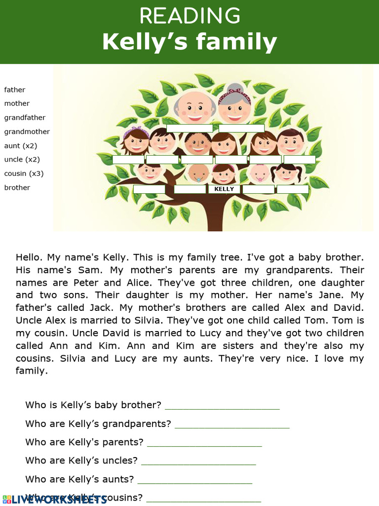 Kelly Family Tree Overview | PDF