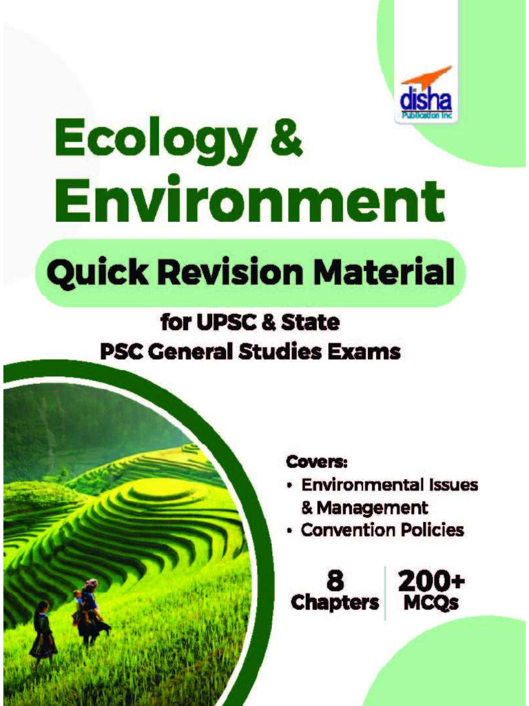 Dishas Ecology Environment Quick Revision Material | PDF