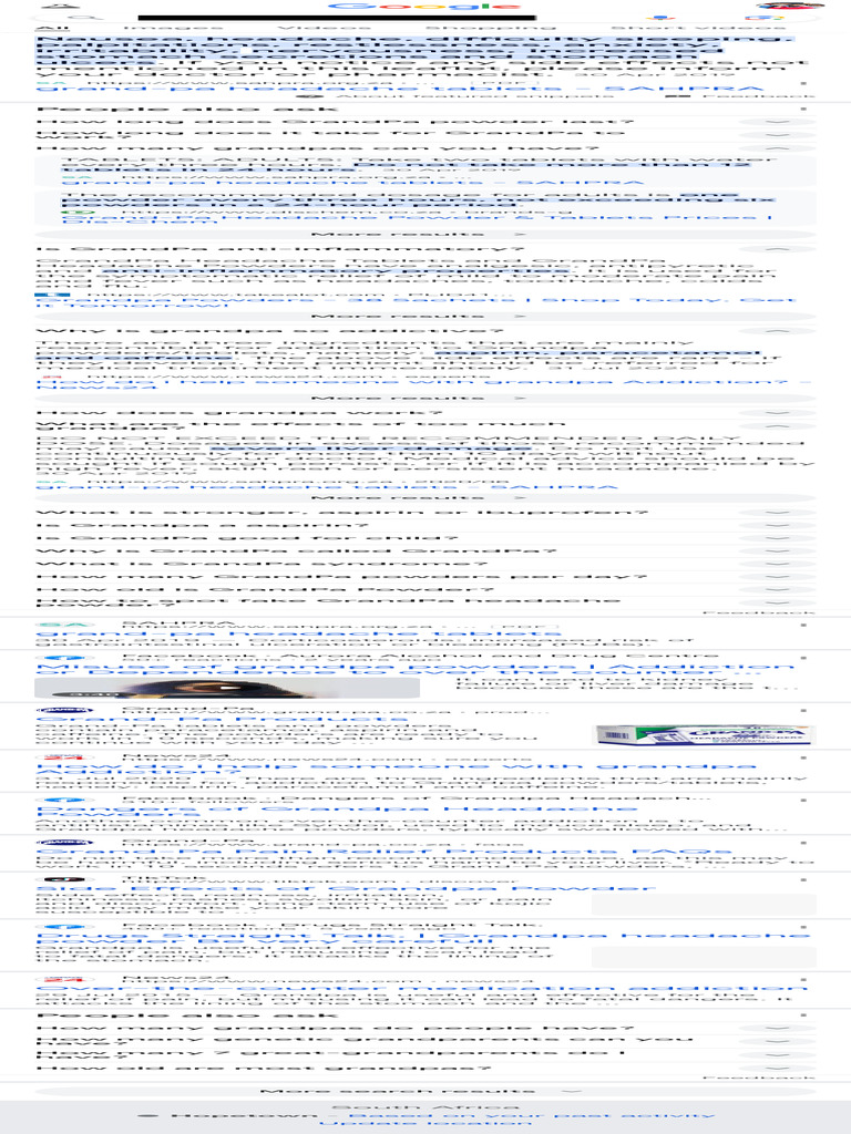 Grandpa Powder Side Effects - Google Search | PDF