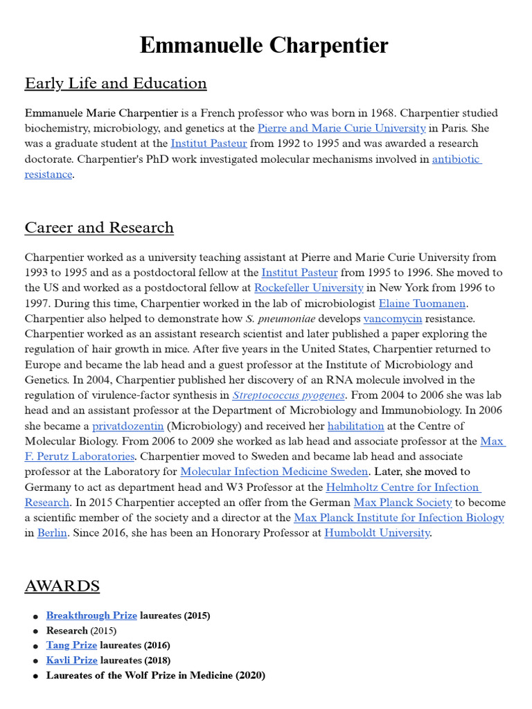 Emmanuelle Charpentier | PDF