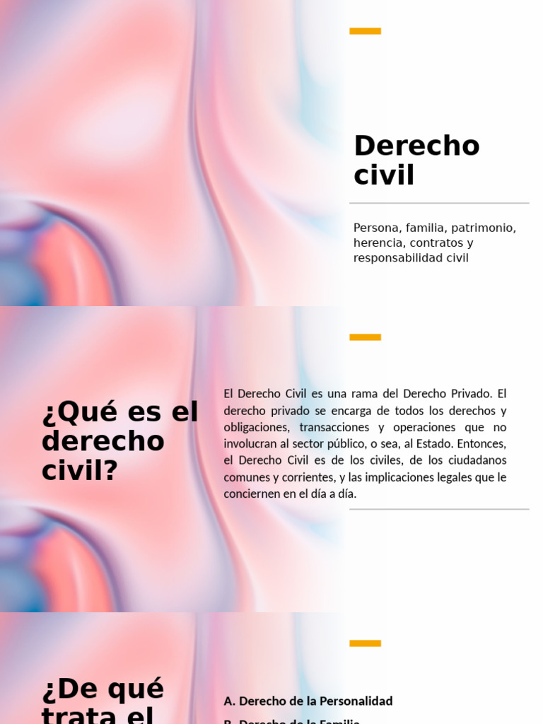 Presentación Derecho Civil | PDF