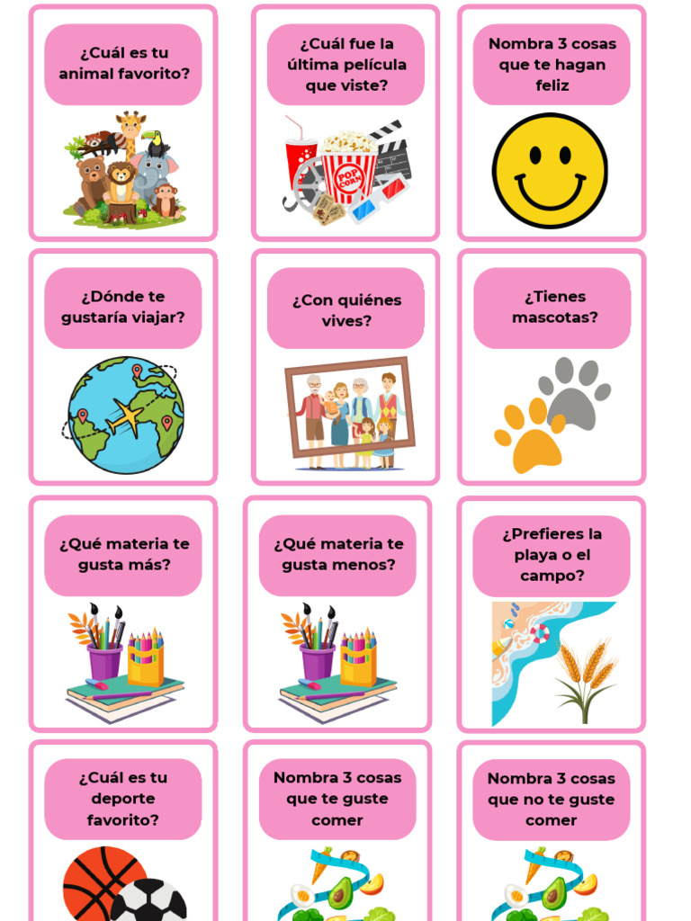 Tarjetas de Role Playing | PDF