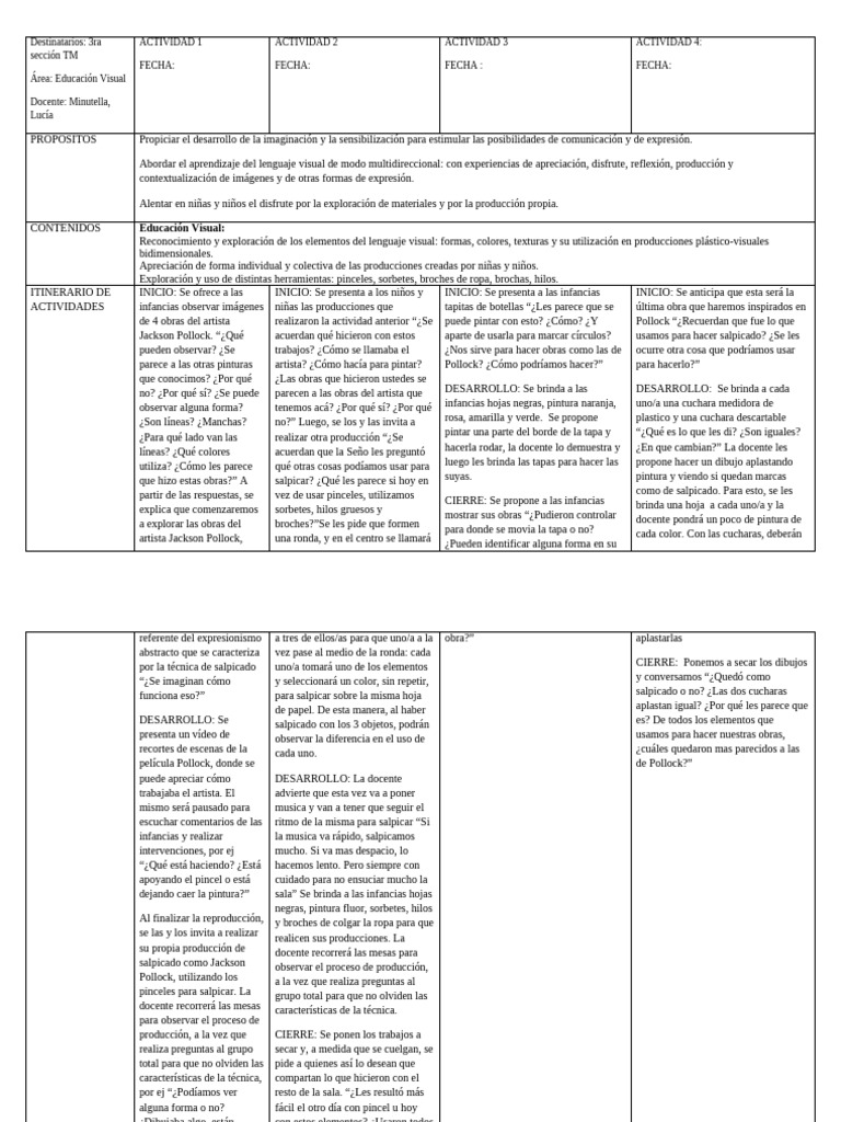 Secuencia Pollock | PDF