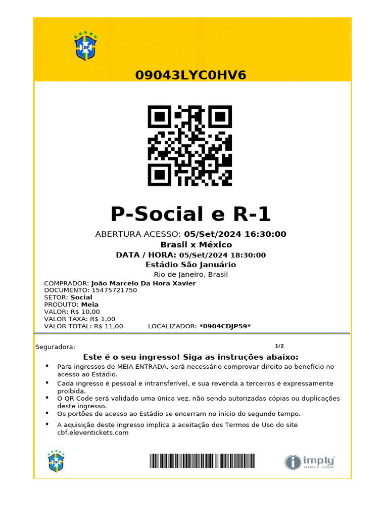 ingresso | PDF