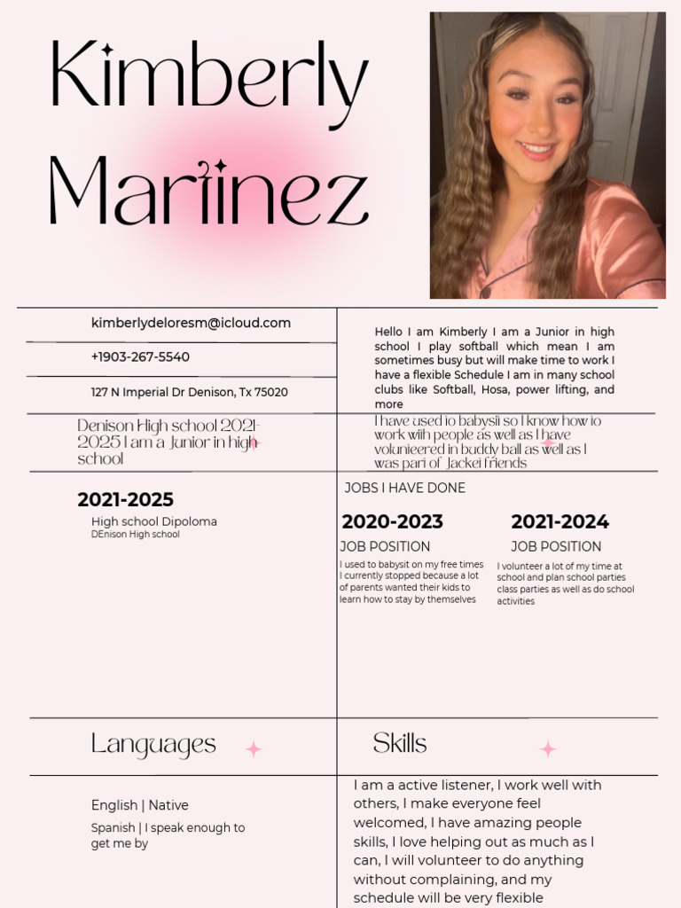 Pink Modern Professional Cv Resume | PDF