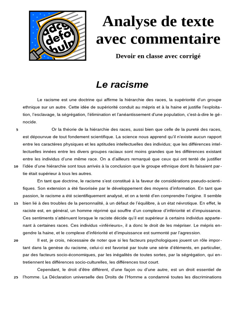 ATDC - Le Racisme | PDF