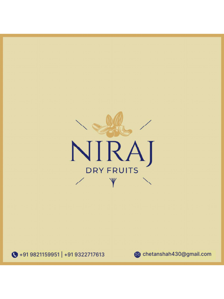Niraj Dry Fruits Brochure | PDF