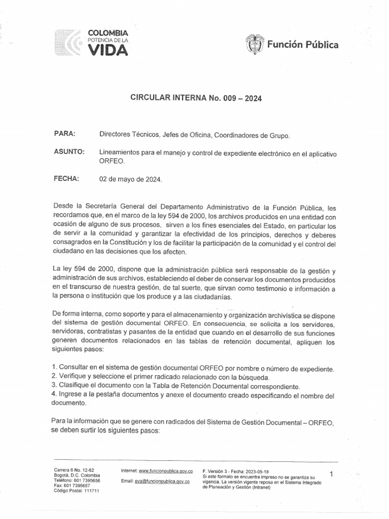 Circular_interna_009 | PDF