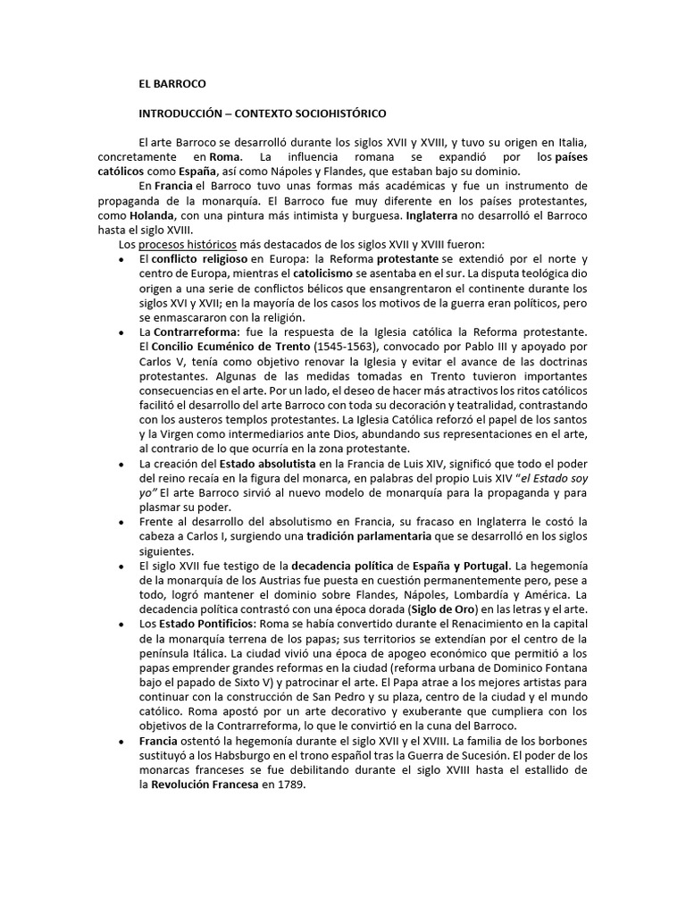 El Barroco | PDF