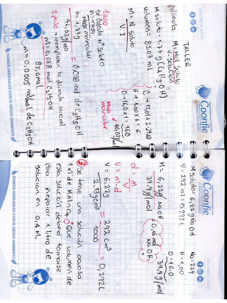 Taller de Disoluciones | PDF