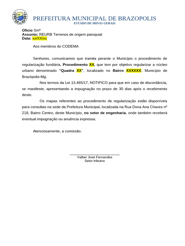 06 Oficio (Codema) | PDF