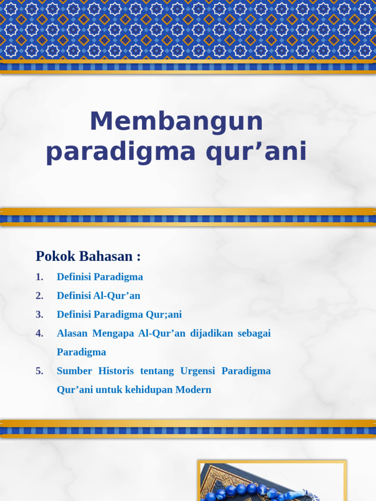 Ppt-Membangun Paradigma Qur'ani | PDF