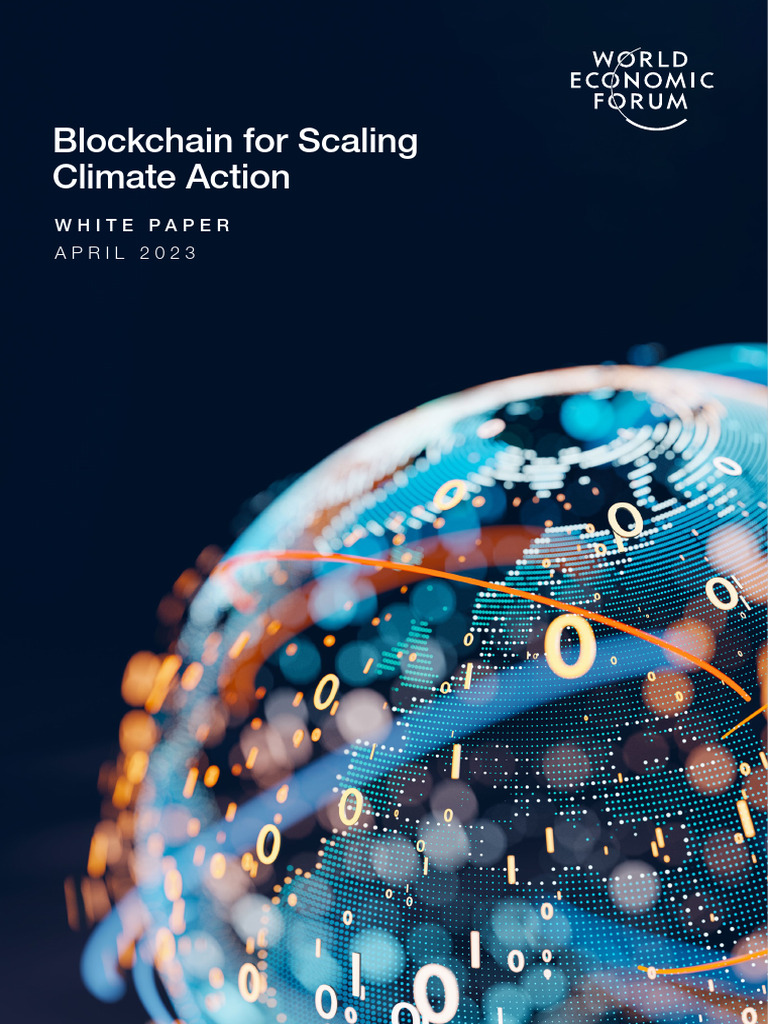 WEF Blockchain For Scaling Climate Action 2023 | PDF