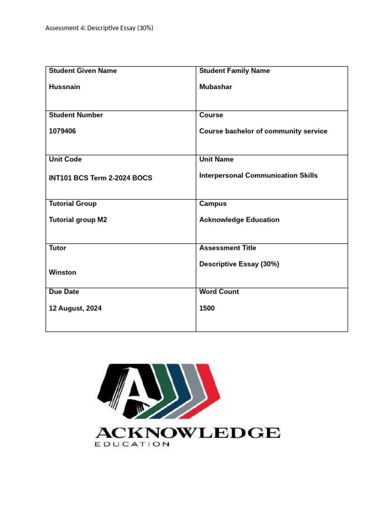 INT 101 Assesment 4 | PDF
