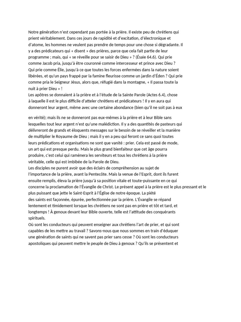 puissance de la priere | PDF