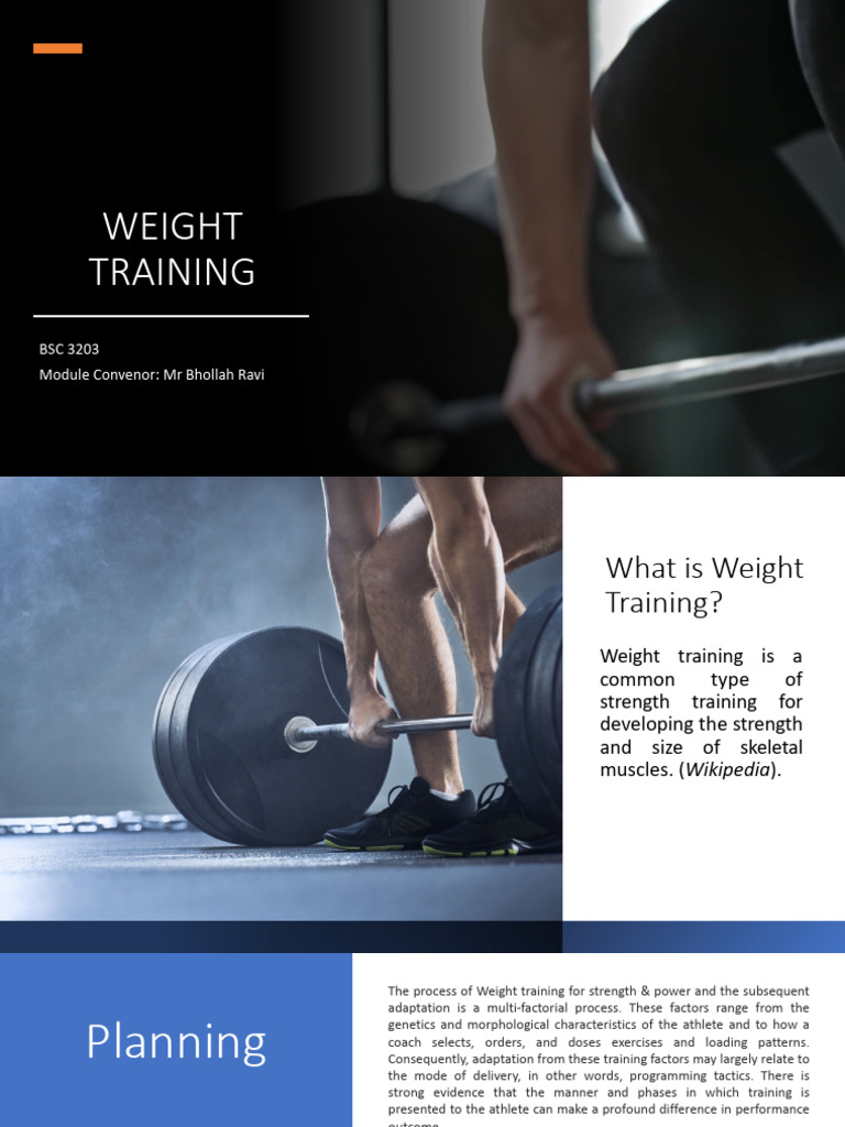 Weight Training Presentation4 | PDF