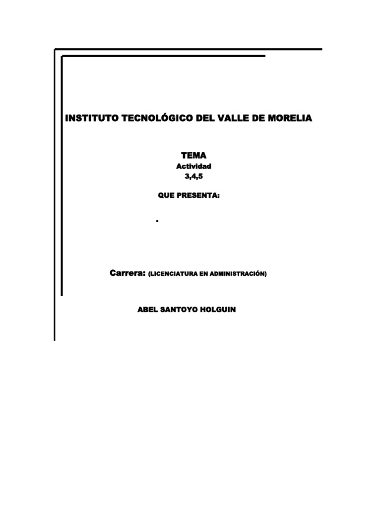 Actividades 3 4 Y5 | PDF