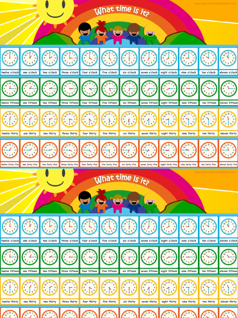 TIME Flashcards Posters ALL | PDF