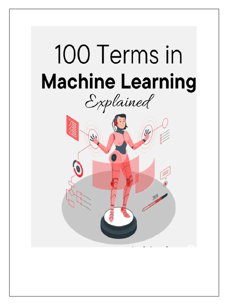 100 Terms in Machine Learning | PDF