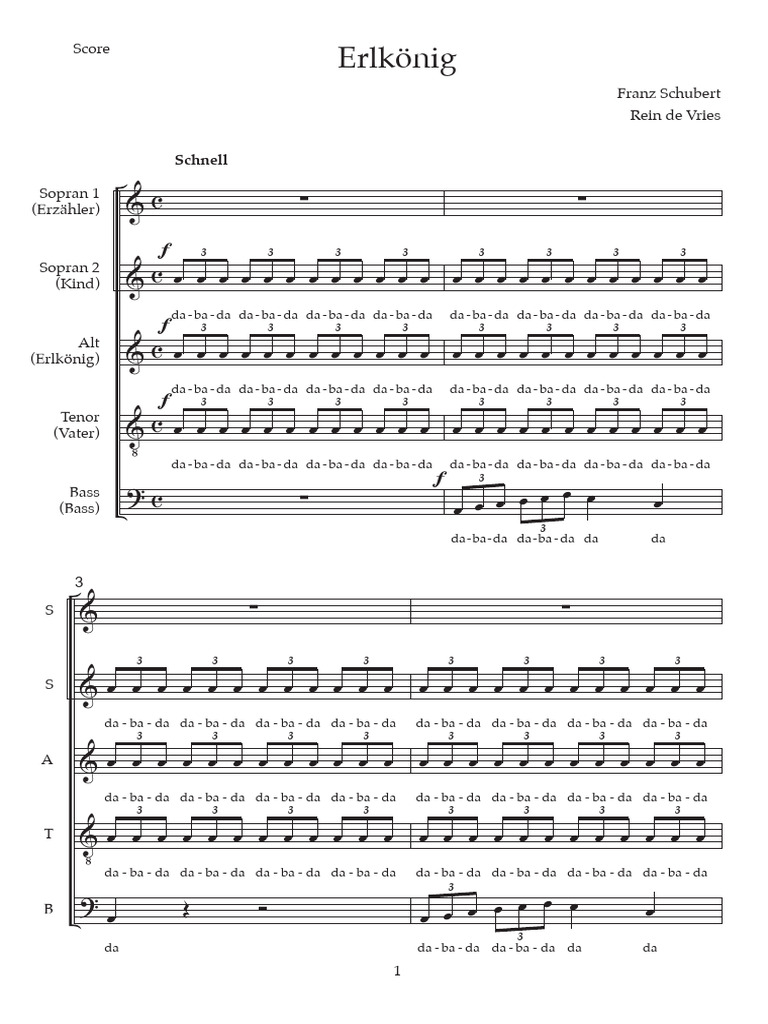 IMSLP476532 PMLP25878 Erlkonig Koor Score | PDF