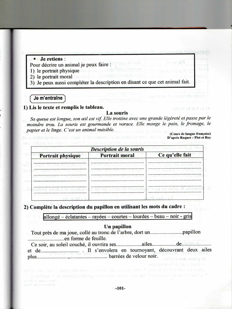 Décrire Un Animal | PDF