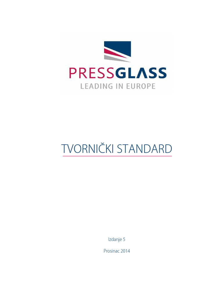 Tvornički Standard Stakla | PDF