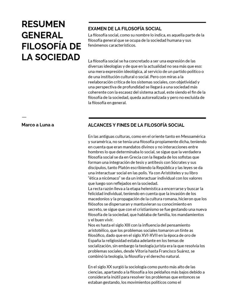 Filosofía Social | PDF | Platón | Historia
