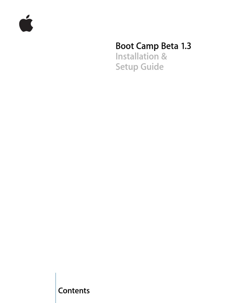 Boot Camp Beta Setup Guide v1.3 | PDF | Booting | Microsoft Windows